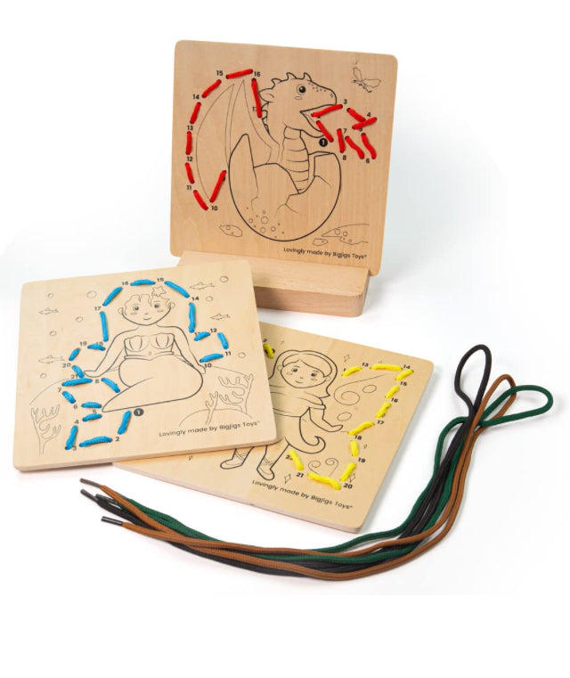 Lacing by Numbers-Mythical – Mudpuddles Toy Store