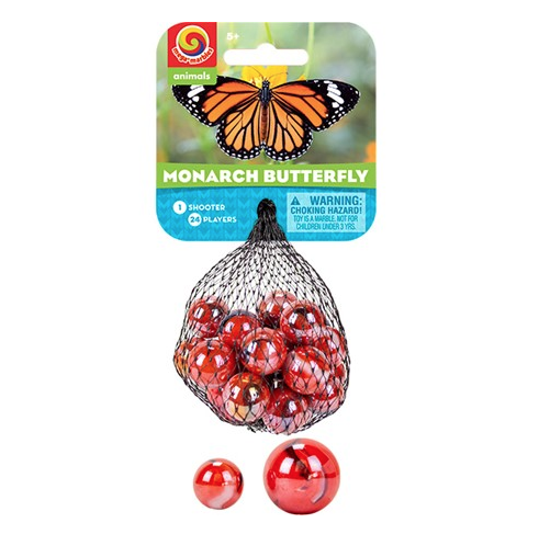 Marbles: Monarch Butterfly – Mudpuddles Toy Store
