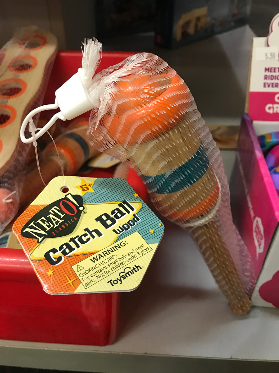 Neato! - Wood Catch Ball – Mudpuddles Toy Store